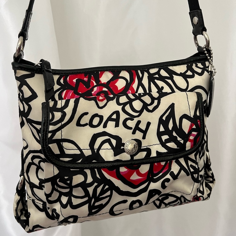 Coach Daisy Floral Graffiti Crossbody Messenger Bag - Gem
